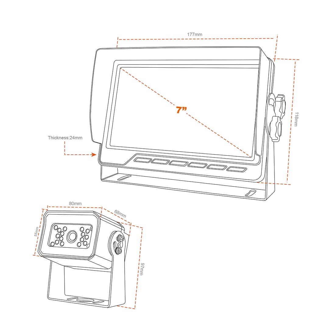 1080P BSD System For Reverse - Forsafe