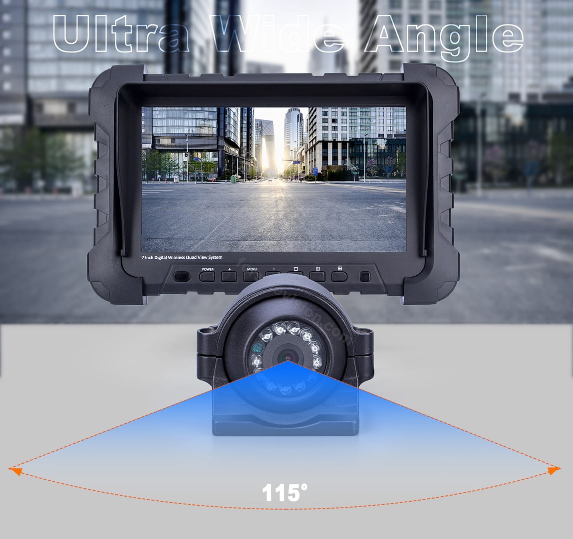 Wireless Side-Camera | Waterproof IP69K with IR-CUT and wide-angle Lens