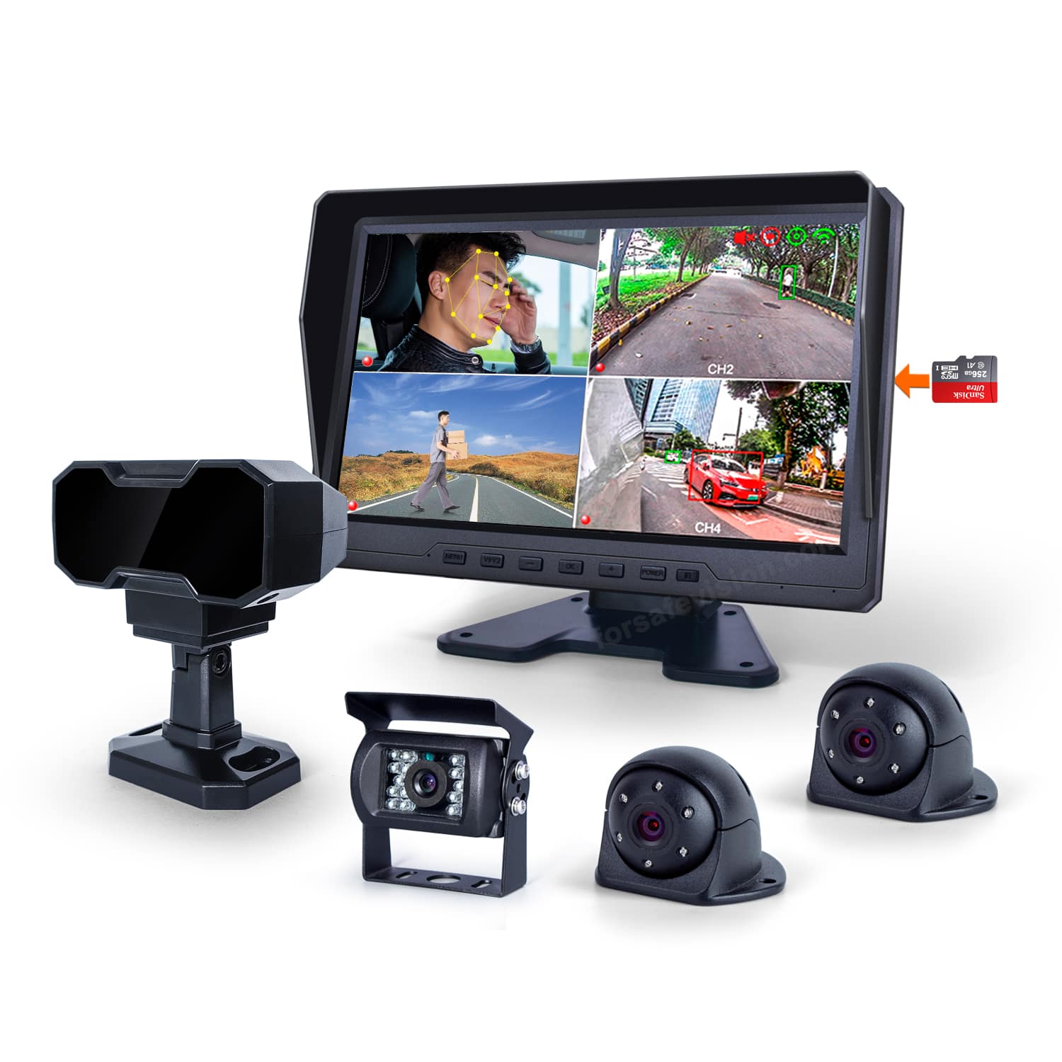 10inch AI Monitor with DMS&BSD - Forsafe